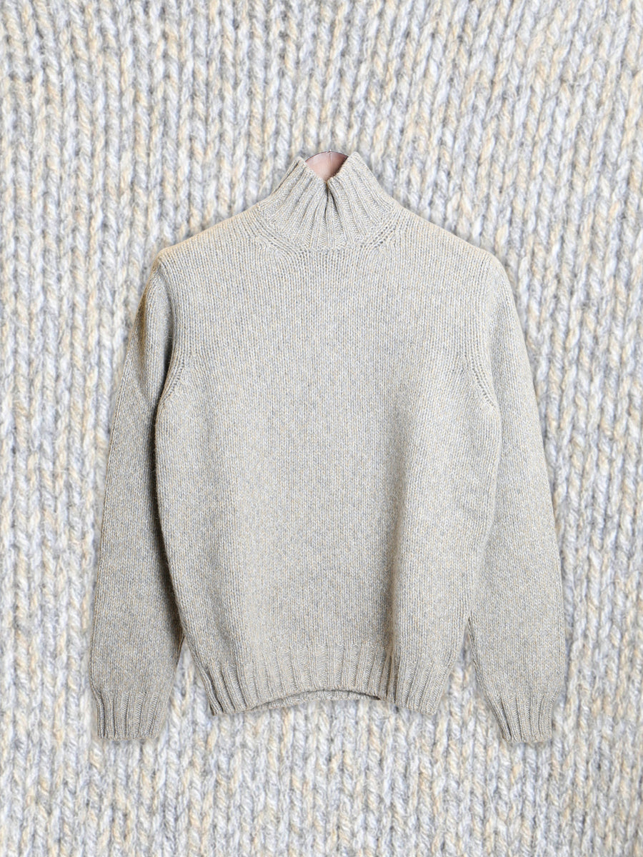 Fedeli | Winter Ash Alpaca Chunky Mock Neck| The Local Merchants