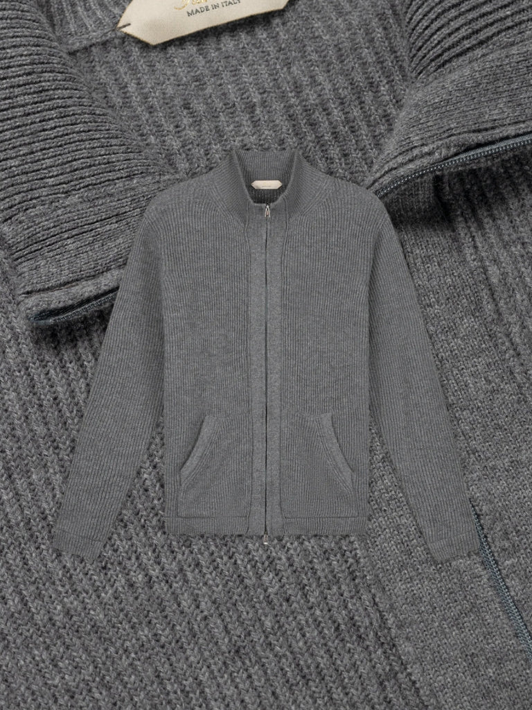 Aurélien | Dark Grey Voyager Rib Vest | The Local Merchants